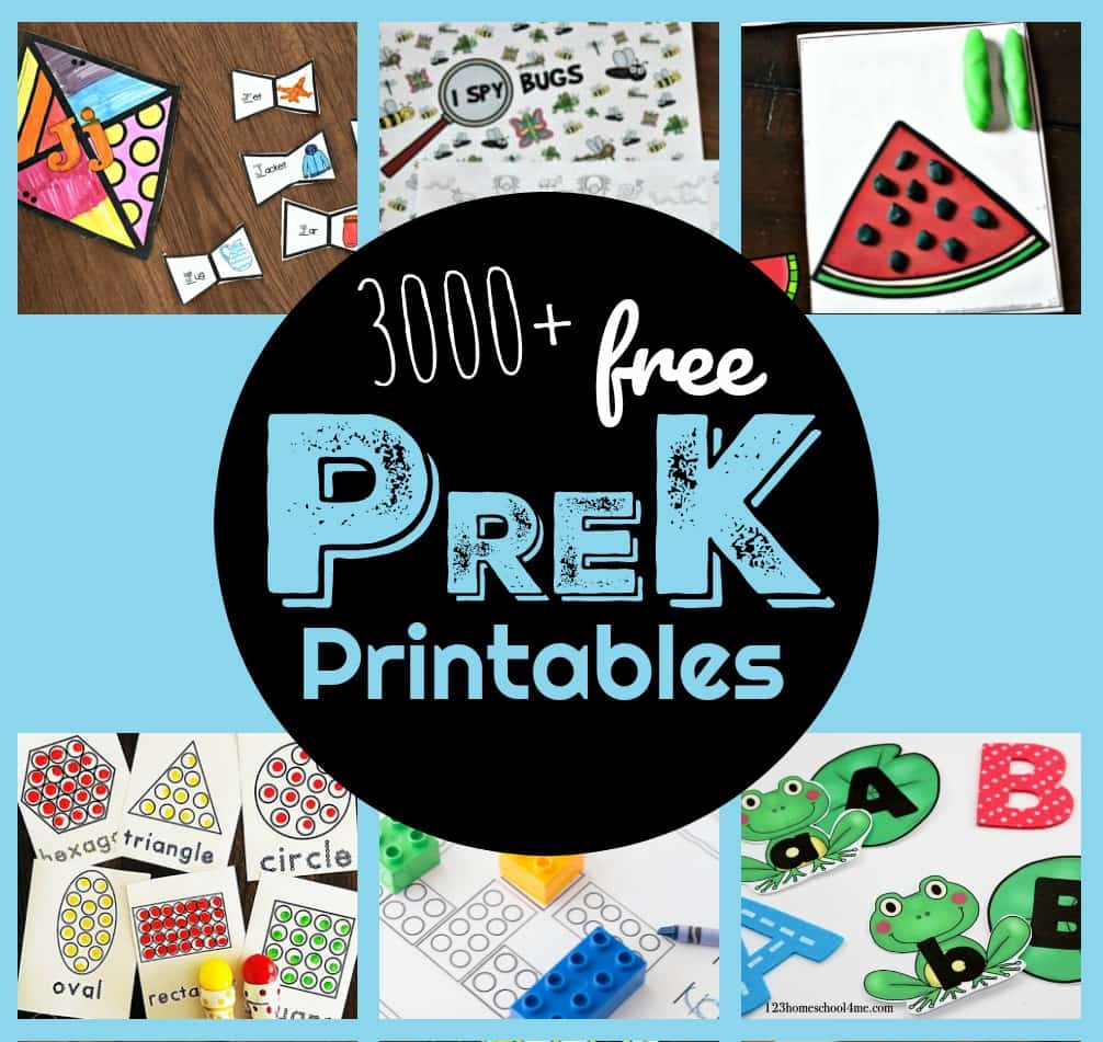 25 Phenomenal (& Free) Preschool Homeschool Resources for Activities ...